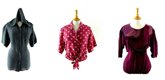 1990s tops | Vintage Womens 90s blouses and tops | Blue17